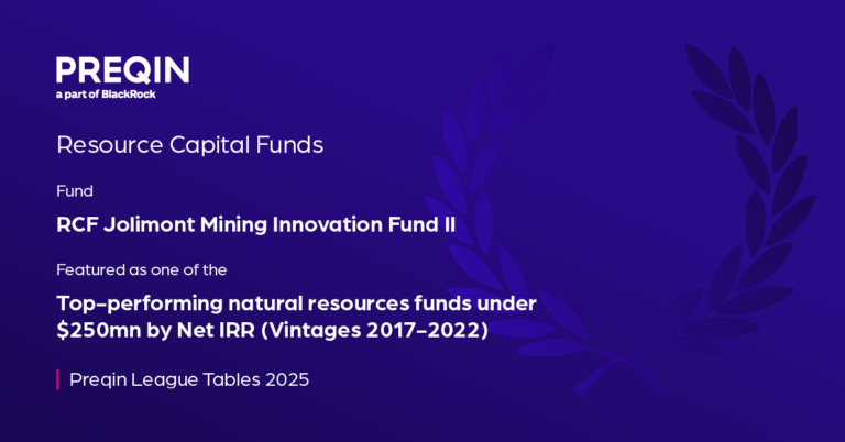 RCF Innovation | Resource Capital Funds
